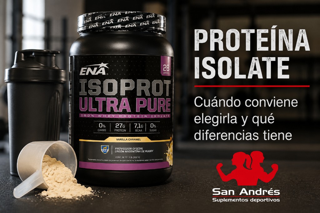 Proteína Isolate: cuándo conviene elegirla y qué diferencias tiene