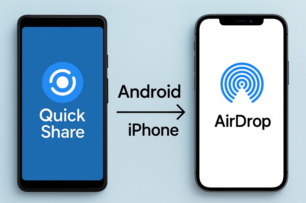 Comparte archivos entre Android y iPhone con Quick Share y AirDrop